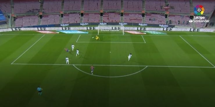 Messi's stunning goal, captured by the aerial camera | LaLiga