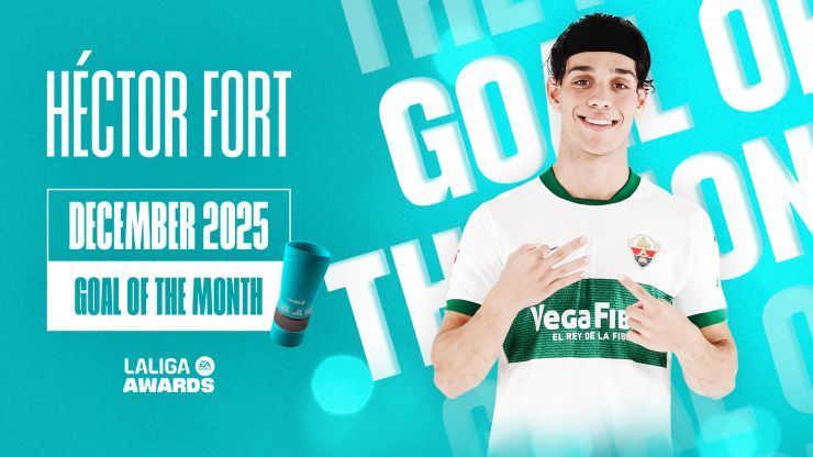 Héctor Fort, LALIGA EA SPORTS Goal of the Month for December | LALIGA